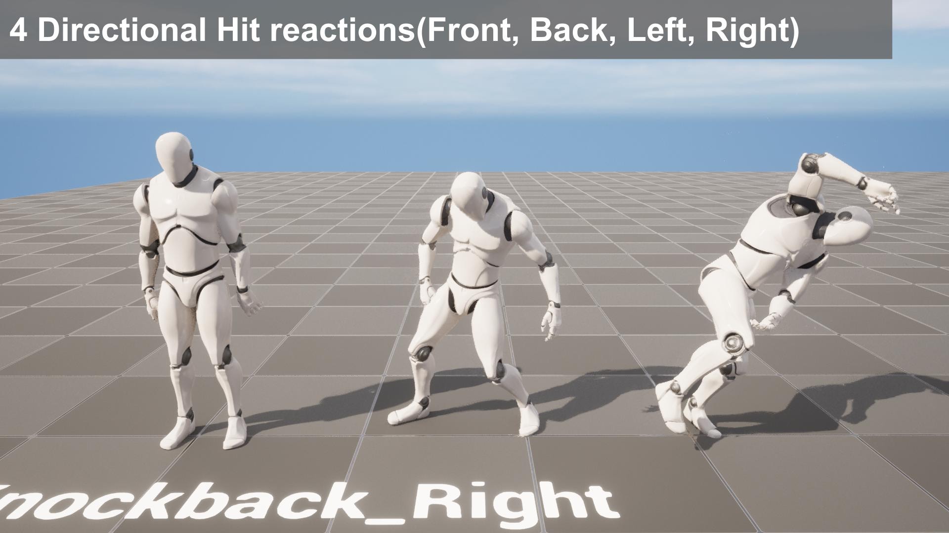 Hit Reaction Animation Pack - UE4/UE5 Mannequin - Unreal Engine Asset